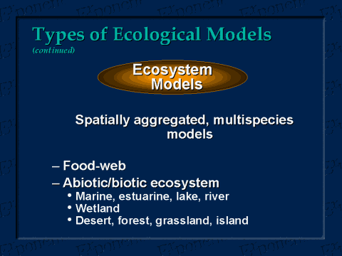Types of Ecological Models